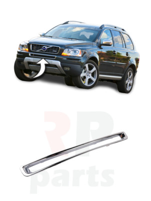 FOR VOLVO XC 90 2007 - 2014 NEW FRONT BUMPER CENTER GRILLE CHROME TRIM ...