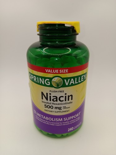 Spring Valley Niacin 500 Mg-240 Capsules-Metabolism Support | eBay