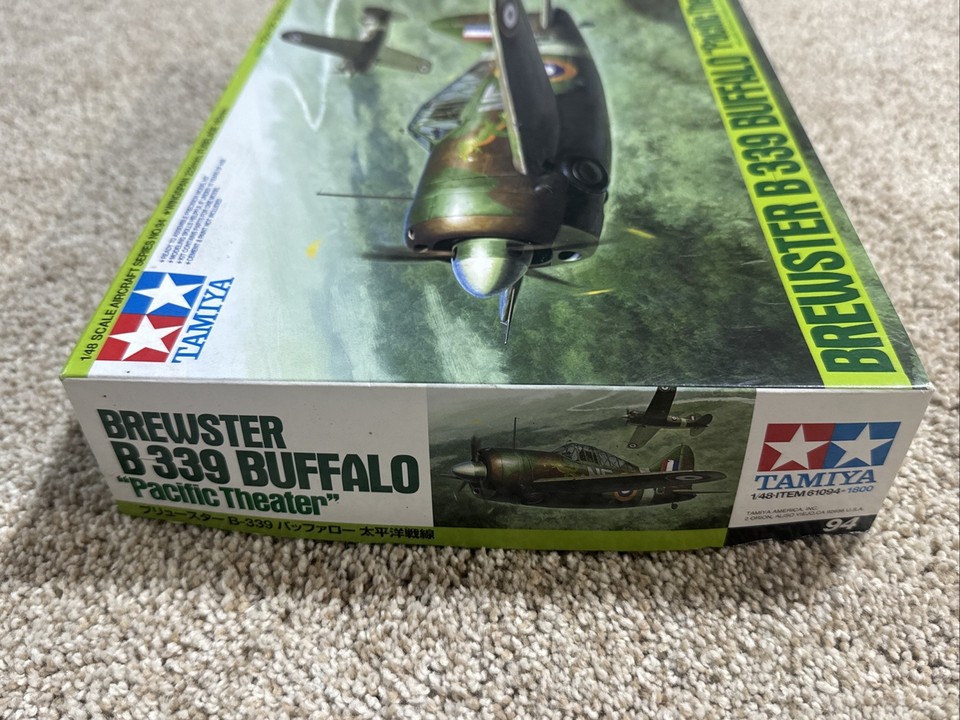 Tamiya 1/48 Brewster B-339 Buffalo Plastic Model Kit 61094 Pacific ...