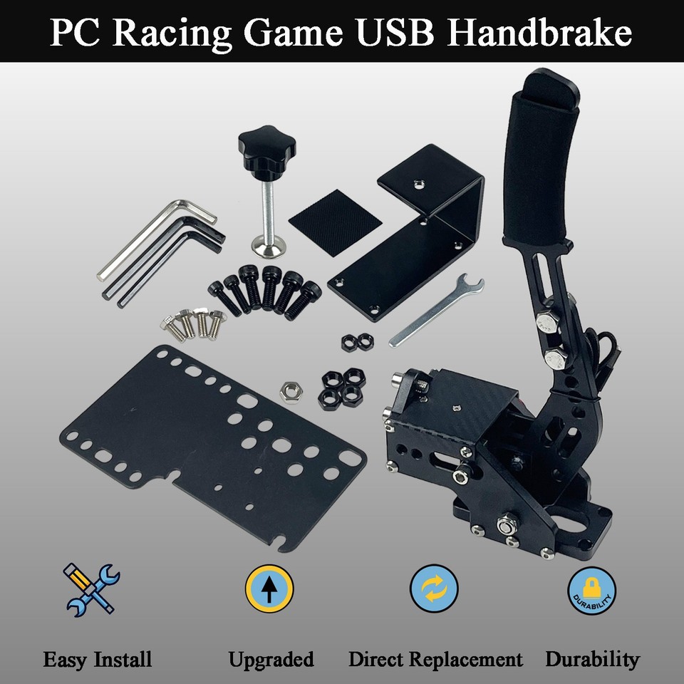 USB Handbrake for 16 Bit SIM for PC Racing Games G25 G27 G29 T500 T300 ...