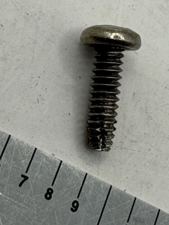 #4--40 x 3/8" long Round Head Self tapping Stainless Steel Machine ...