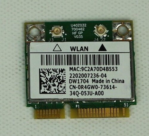 Wireless Card Dell R4GW0 (Broadcom BCM943142HM) DW1704 Wireless Card ...