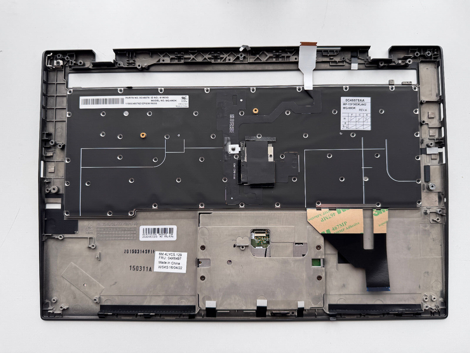 Lenovo ThinkPad x1 Carbon gen2 palmrest with DK layout keyboard 04X6497 ...