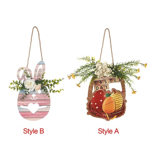 Wooden Hanging Sign Ornament Easter Door Sign for Office Front Door ...