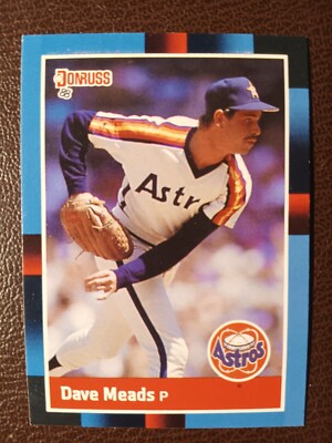 DAVE MEADS ASTROS 1988 DONRUSS BASEBALL CARD #455 | eBay