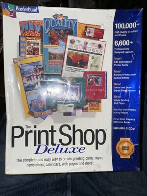 The Print Shop Deluxe Version 6 Windows 95 CD-ROM SEALED | eBay