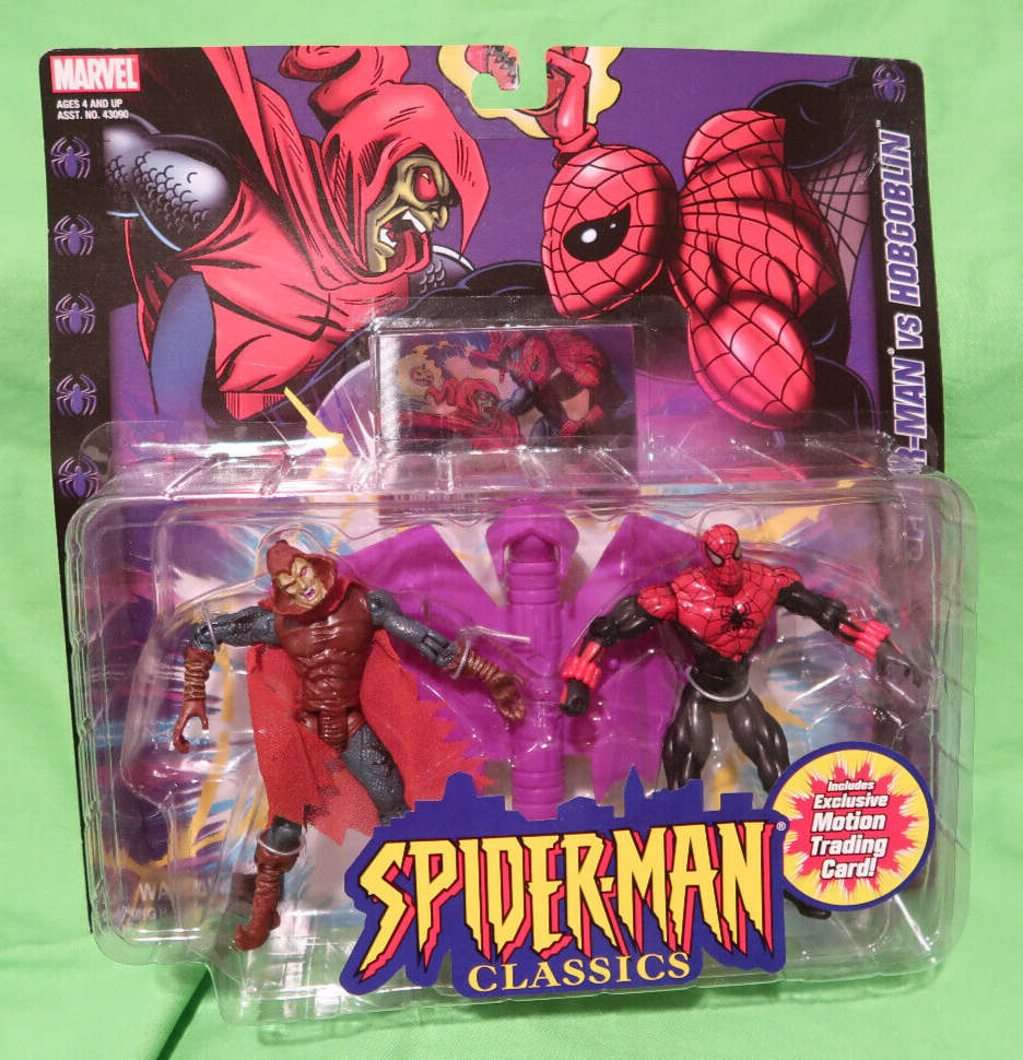 Marvel Spider-Man Classics vs HOBGOBLIN 2 Figure Set Toy Biz 2001 NEW ...