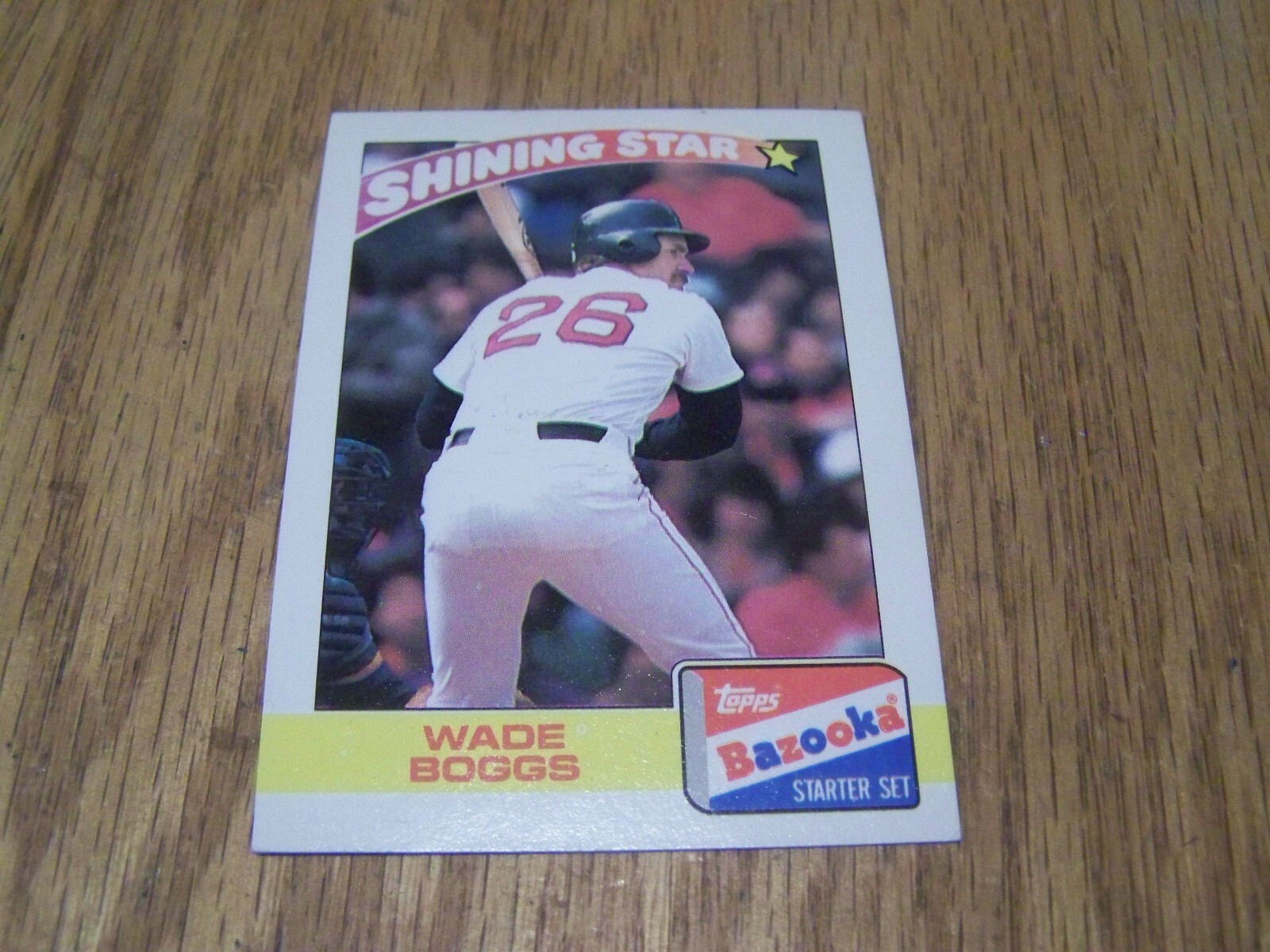 WADE BOGGS TOPPS BAZOOKA 1989 SHINING STAR BASEBALL CARD | eBay