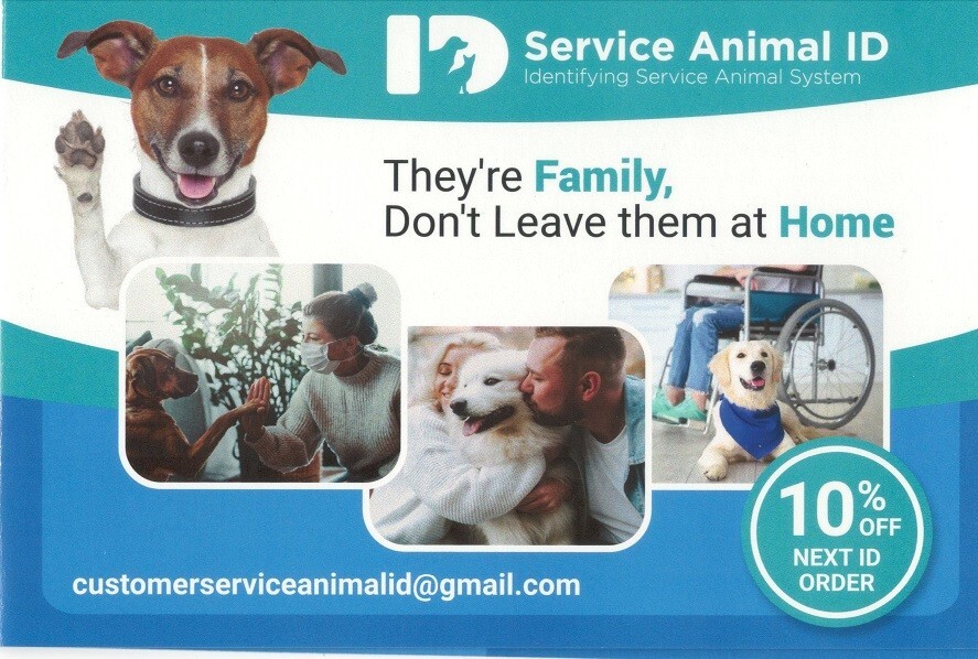 EMOTIONAL SUPPORT ANIMAL (ESA) ID BADGE SERVICE DOG & Cats ID CARD | eBay