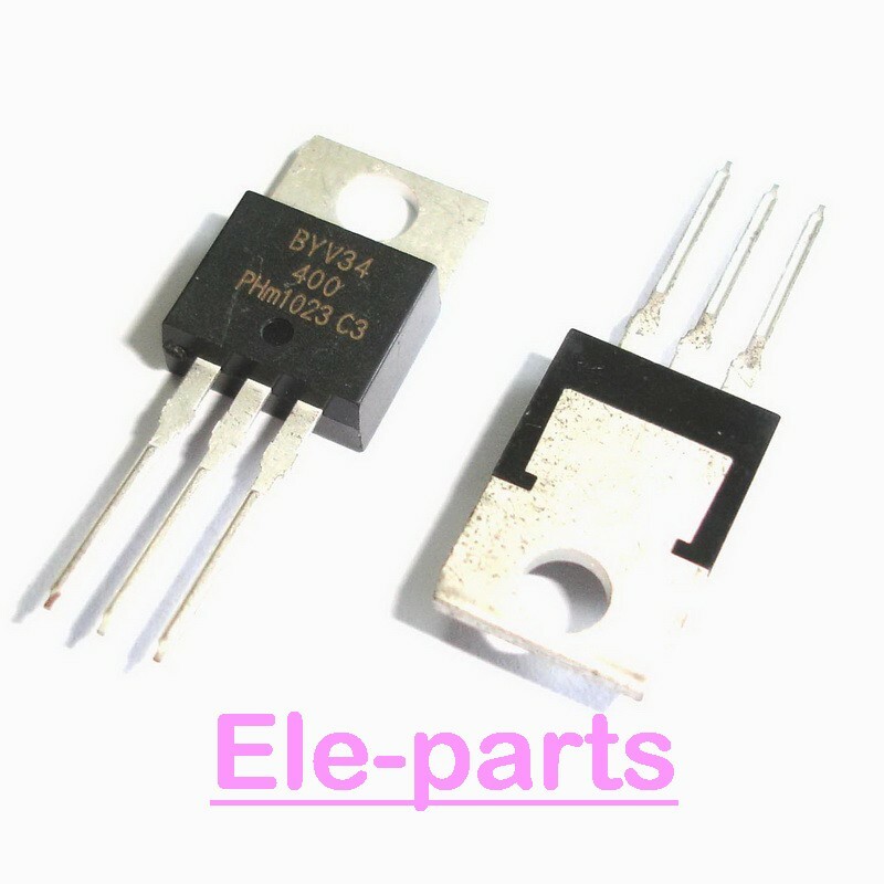 5 PCS BYV34-400 TO-220 Dual rectifier diodes ultrafast Transistor Chip ...