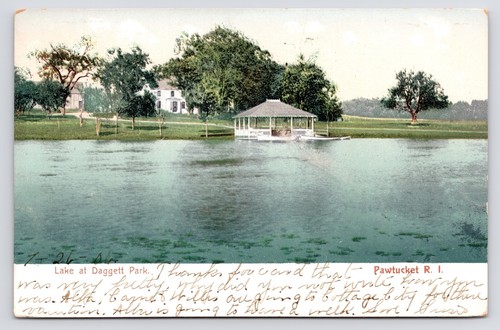 1905~Dock & Lake View~Daggett Park~Slater~Pawtucket Rhode Island RI~VTG ...