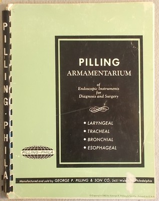 1962 ENDOSCOPIC INSTRUMENTS FOR DIAGNOSIS & SURGERY Pilling Catalog ...
