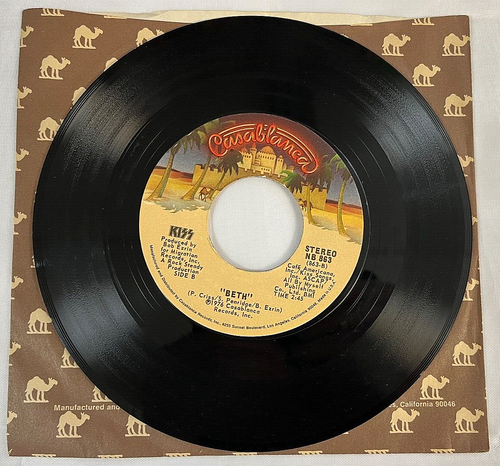 KISS "Detroit Rock City b/w Beth" 7" Single 45 RPM Vinyl Original ...