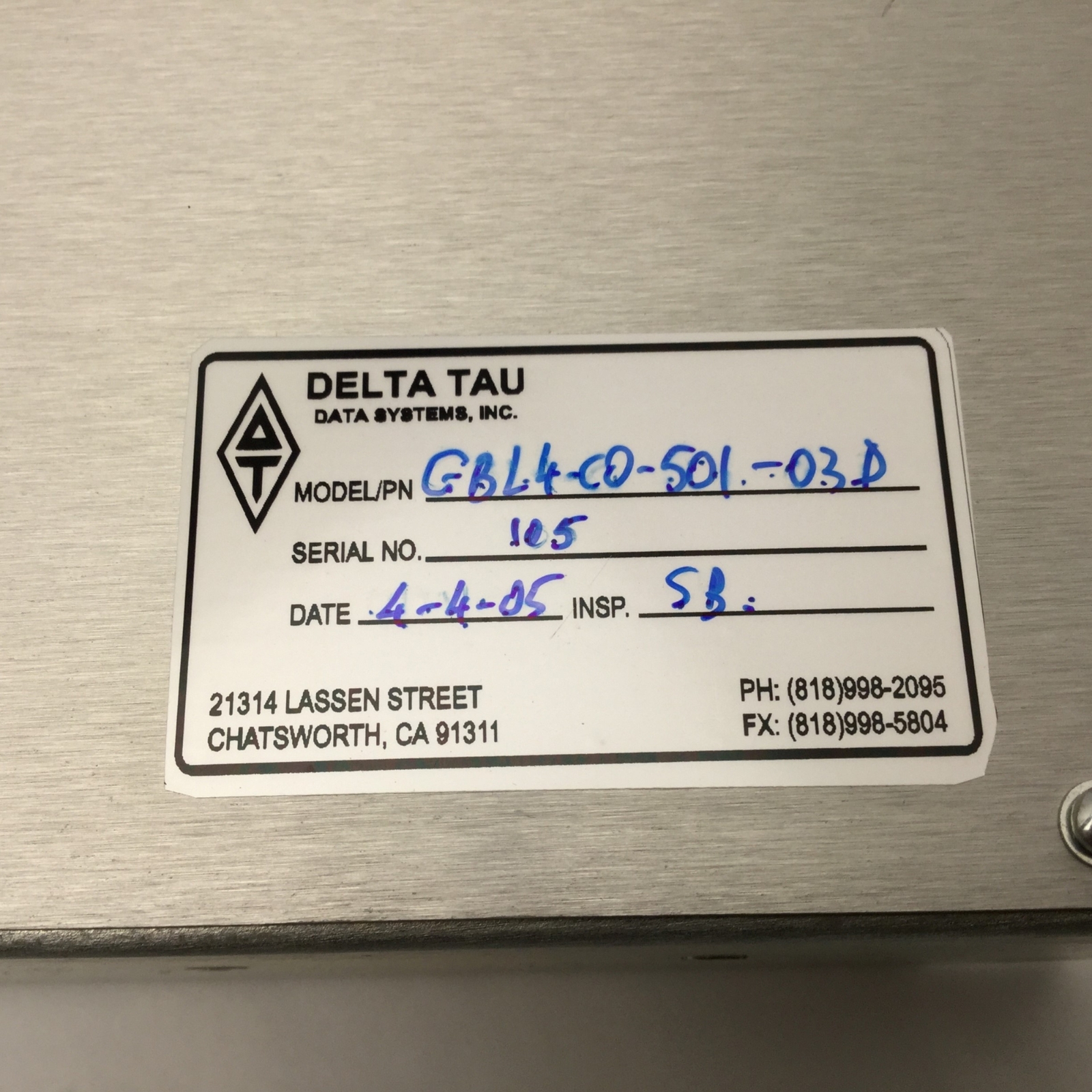 Delta Tau GBL4-C0-501-03D Geo Brick Drive 4 Axis, 110-240VAC 3 Phase ...