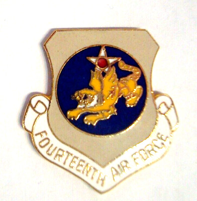 14TH FOURTEENTH AIR FORCE VETERAN Military Hat Lapel Pin 1 inch high | eBay