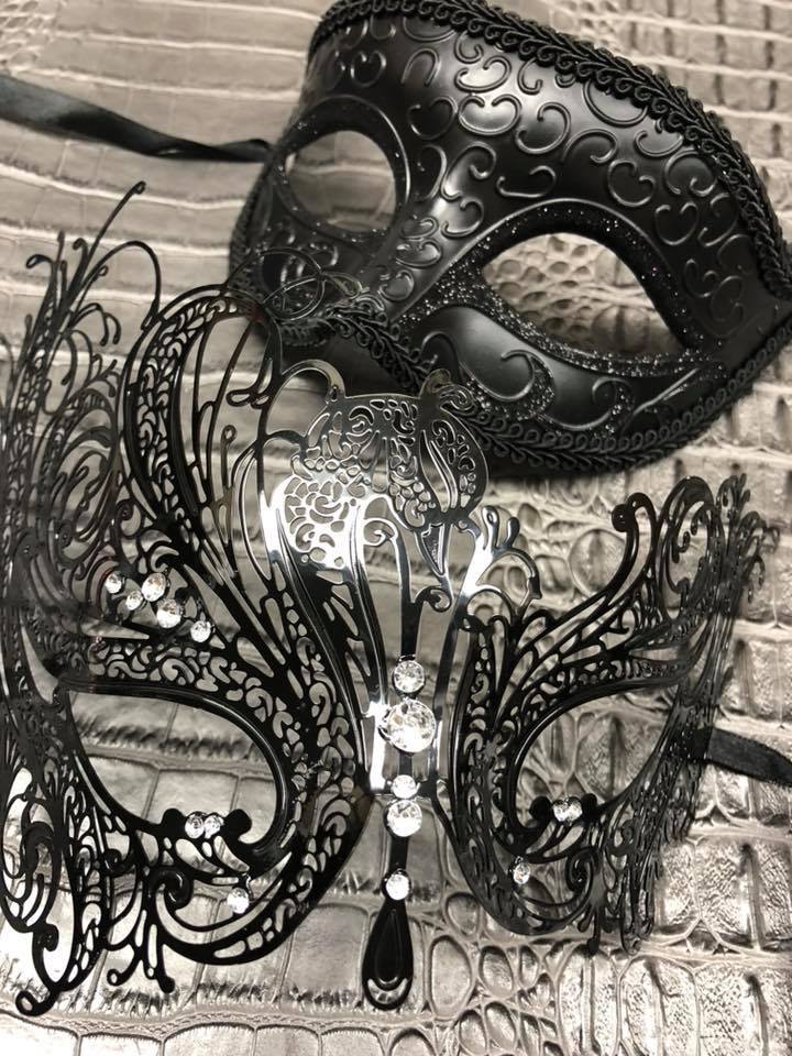 New Couple Lover Masquerade Mask Black Party Mask Men & Women Mask | eBay