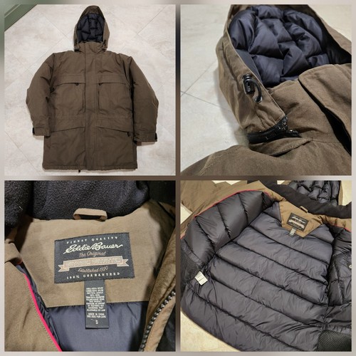 Eddie Bauer Mens S Small Hooded Goose Down Puffer Parka Weatheredge ...