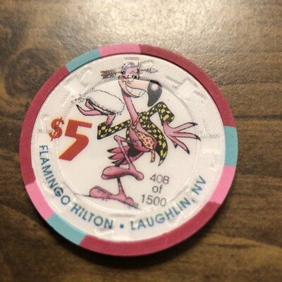 $5 flamingo hilton 1997 laughlin design beach 7 nevada casino chip | eBay
