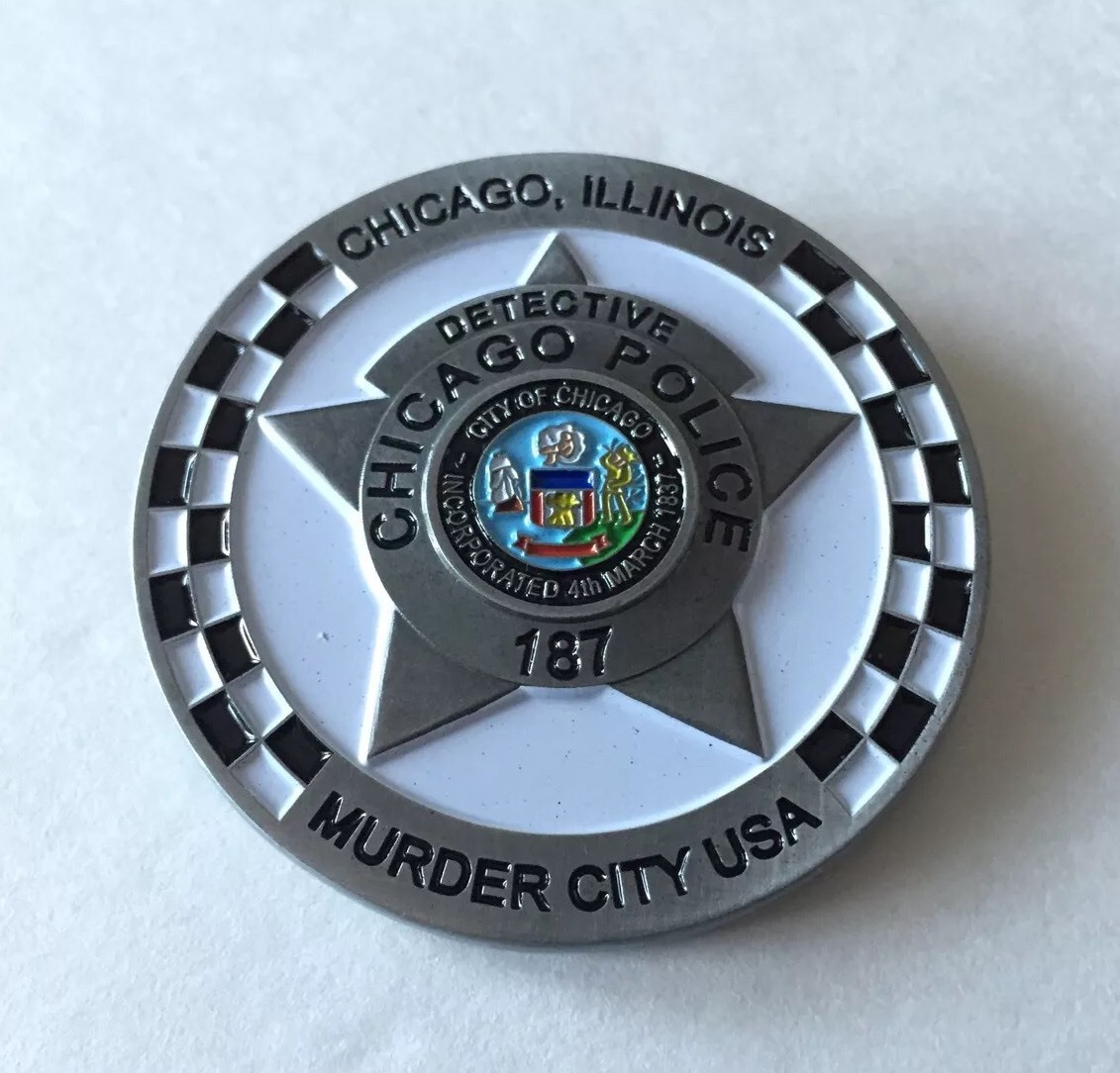 Chicago Police CPD 187 Murder City USA Detective Grim Reaper Challenge ...