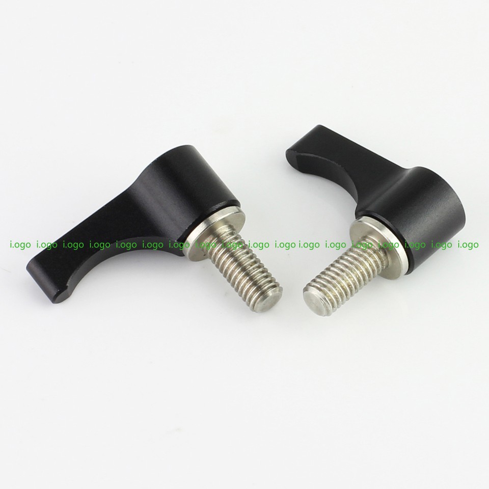 Rotating Knob M5 10mm Wingnut Thumb Lever Screw fr 15mm Rod Clamp Video ...