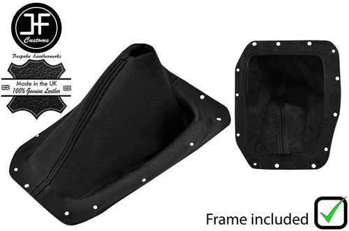 BLACK STITCH LEATHER SHIFT BOOT+PLASTIC FRAME BRACKET FITS NISSAN 300ZX ...