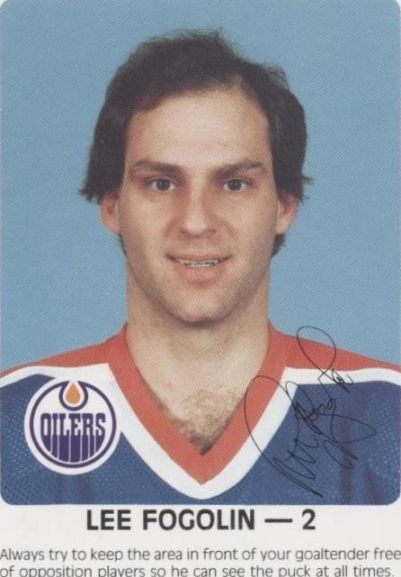 1984-85 Red Rooster Edmonton Oilers - Lee Fogolin for sale online | eBay