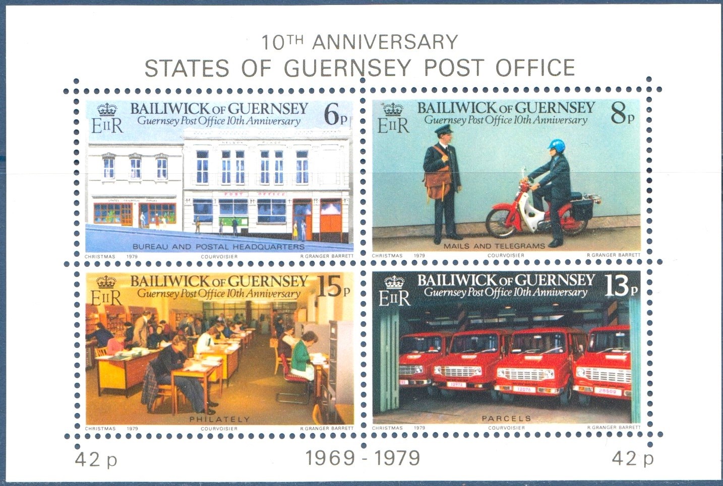 Guernsey 1979 Postal Services,Post Office,Postman,Uniforms,Motorcycles ...