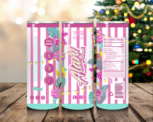 Cotton Candy Alani 20 oz Tumbler with metal straw and lid gift for her ...