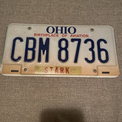 Vintage Expired Ohio License Plate CBM 8736 | eBay