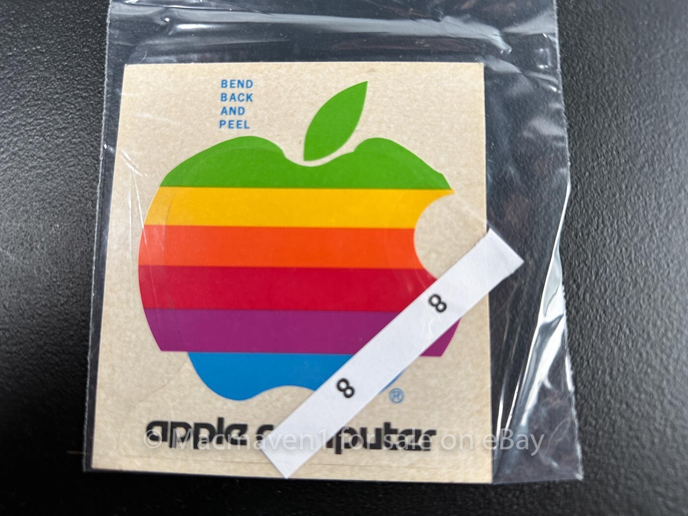 APPLE MACINTOSH Computer Rainbow Logo Sticker from the Apple II days | eBay