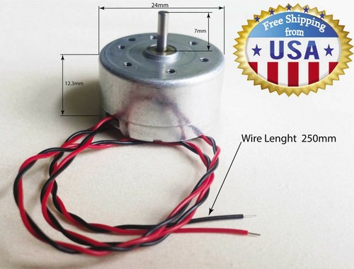 2 X Solar Motor, Mini RF 300 DC 3V, 4.5V, 5, 6V for Scientific Hobby ...