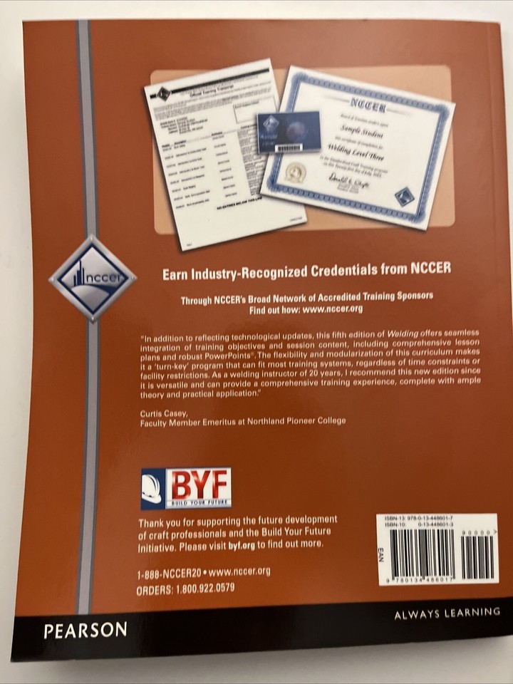 NCCER Welding Level 3 Lesson Plans + Instructor Copy - 5th Edition | eBay