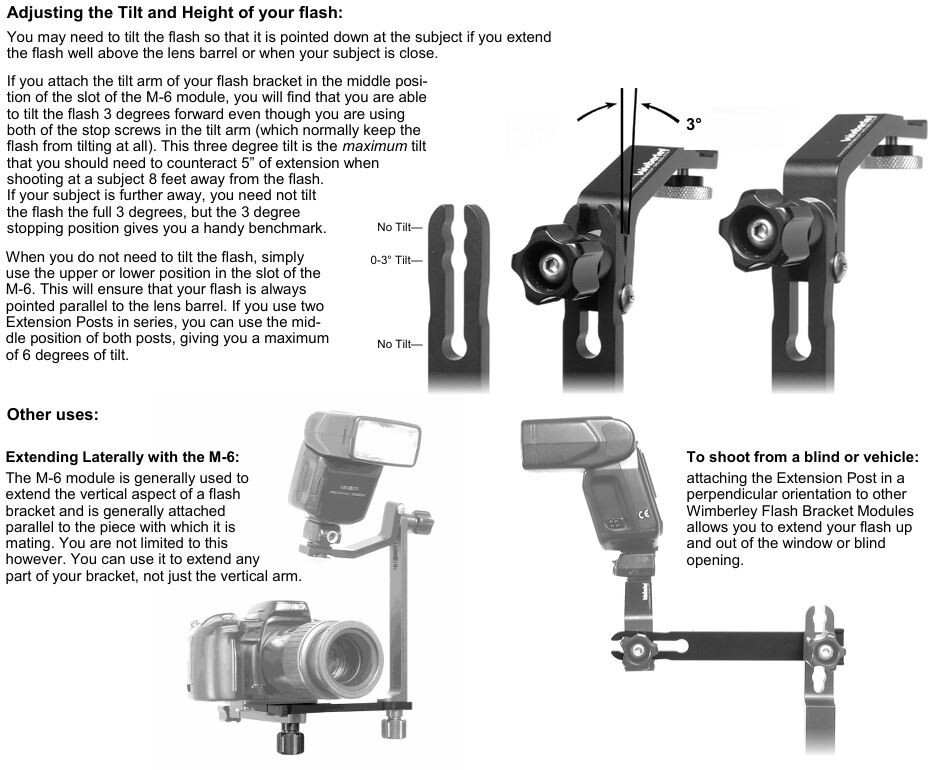 New Wimberley M-6 Extension Post Flash Bracket Module (Blemished) | eBay