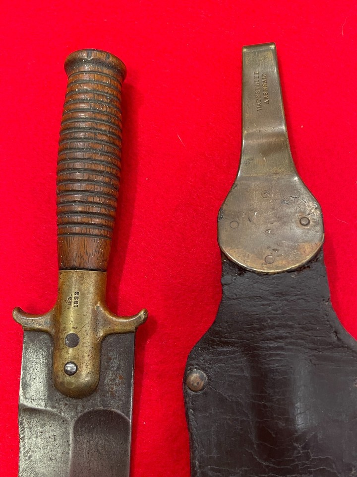 ANTIQUE ORIGINAL MODEL 1880 SPRINGFIELD ARMORY HUNTING KNIFE WITH ...