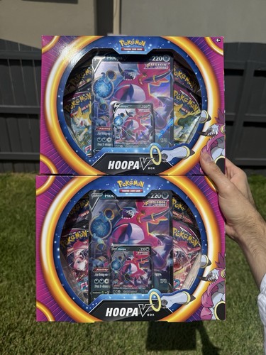 *LOT OF 2 SEALED* Hoopa V Box Pokemon TCG SEALED Evolving Skies Fusion ...