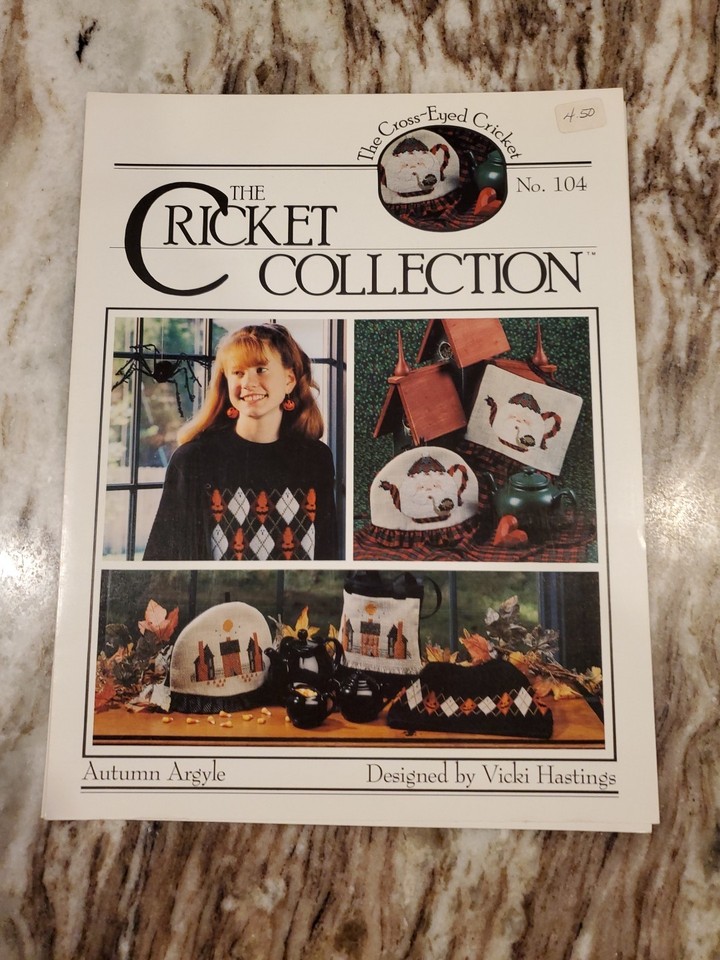 Lot Of 4 The Cricket Collection Cross Stitch Pattern Leaflets Autumn ...