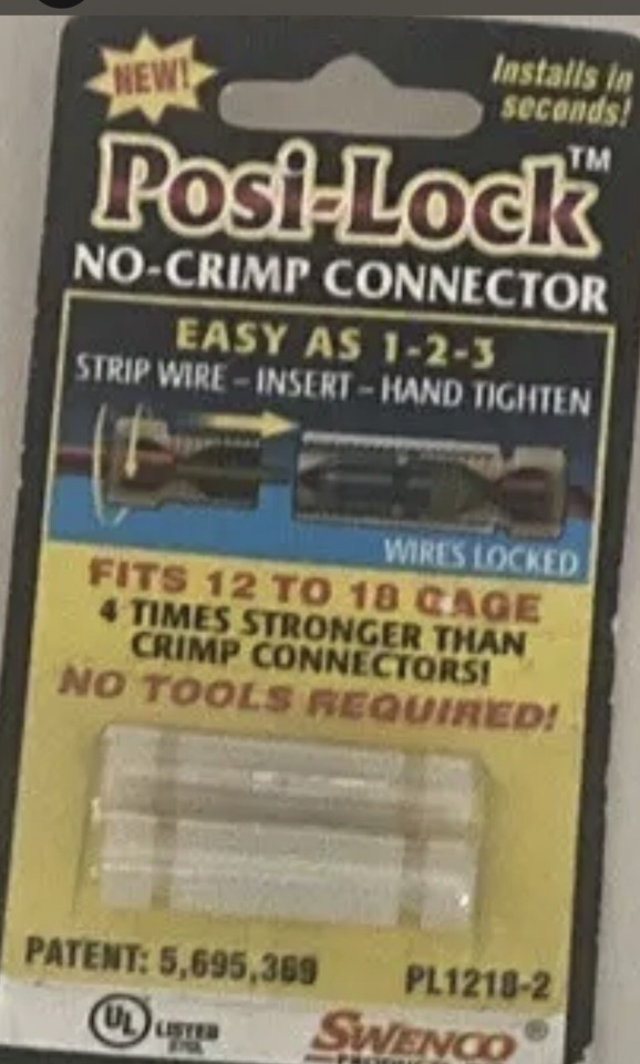 Posi-Lock Splice Connectors ~ 20 Pieces 12-18 Awg 🔥 White | eBay