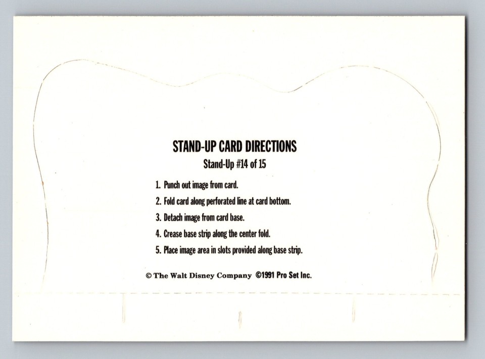 1991 Pro Set Disney The Little Mermaid Stand Up #14 Daughters of Trito ...