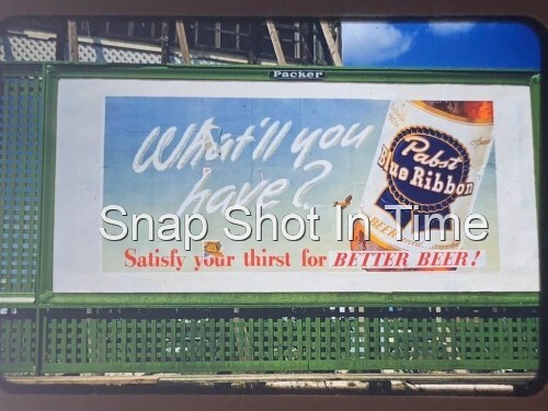 Pabst Blue Ribbon Bottle 1952 Billboard Beer Sign Advertising Slide 35 ...