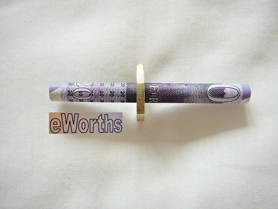 CIGARETTE THROUGH £1 COIN magic TRICK (new shape 12 sided coin ...