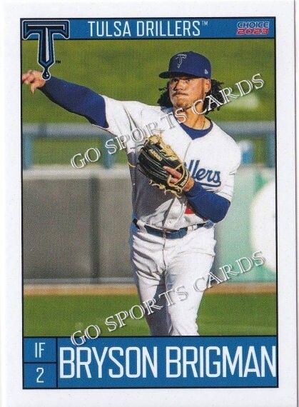 2023 Tulsa Drillers Bryson Brigman RC Rookie Los Angeles Dodgers Minor ...