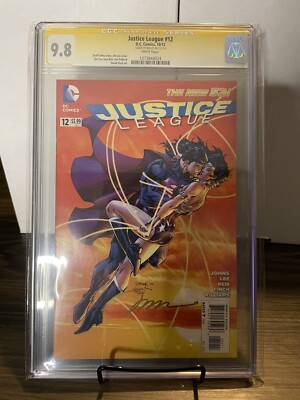 JUSTICE LEAGUE 12 CGC 9.8 JIM LEE AUTOGRAPH | eBay