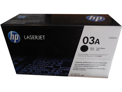 HP C3903A (03A) LaserJet 5P 5MP 6P 6MP Black Toner Cartridge Genuine ...