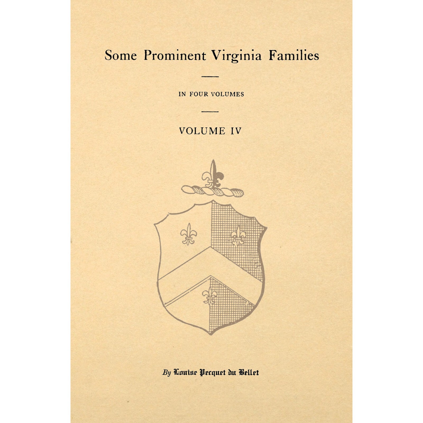 Some Prominent Virginia Families Volume Four | eBay