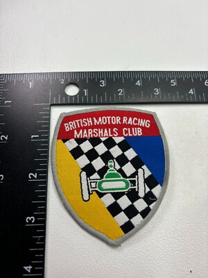 Vintage BRITISH MOTOR RACING MARSHALS CLUB Car Racing Patch ...