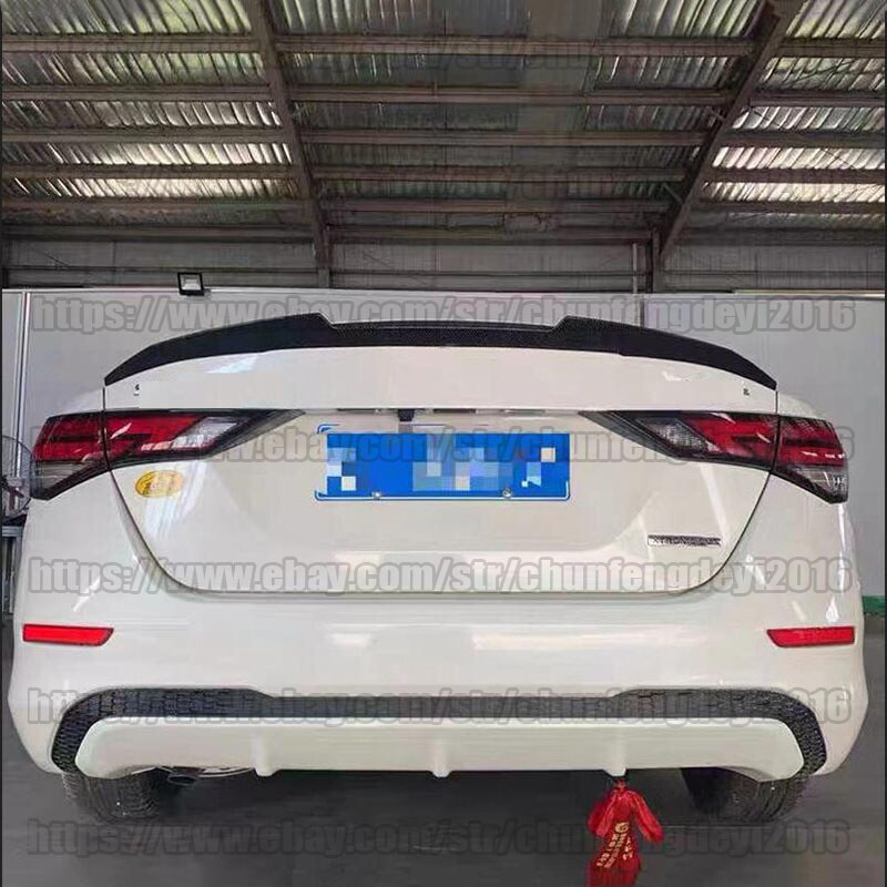 For Nissan Sentra 2020-2022 Carbon Fiber style Rear Tail Trunk Spoiler ...