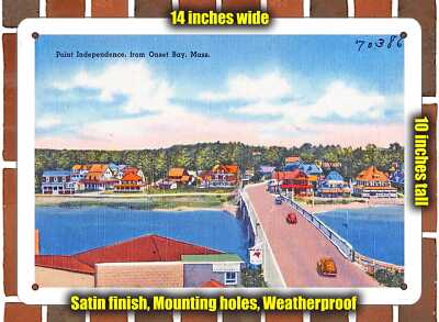 Metal Sign - Massachusetts Postcard - Point Independence From Onset Bay ...
