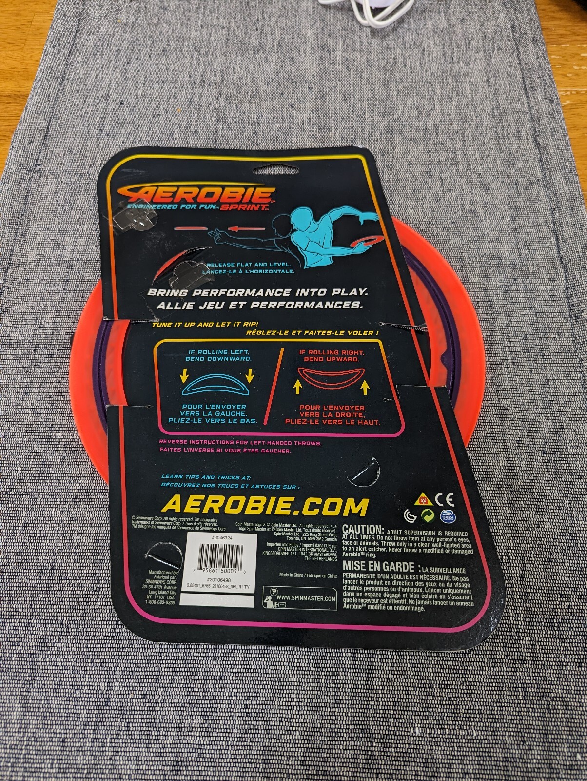 AEROBIE Sprint Long Distance Flying Frisbee Ring | eBay