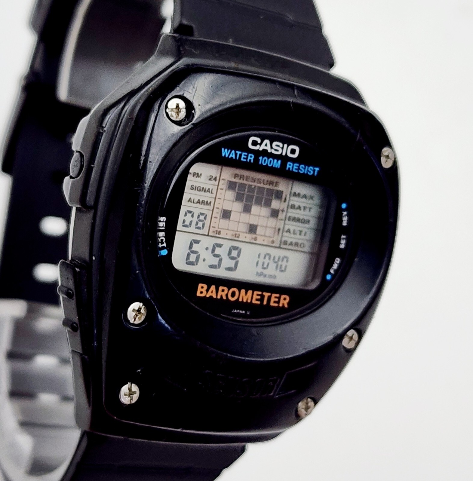Men's JAPAN Vintage 1995 DIGITAL Watch CASIO (1284) BM-600. Barometer ...