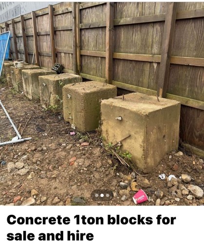 Hoarding & Security Concrete Blocks | eBay UK